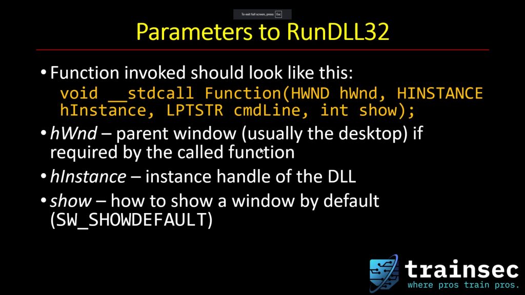 Understanding RunDLL32: Leveraging Dynamic Function Invocation » TrainSec